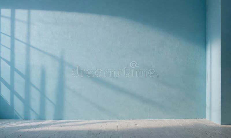 Sunlight Streams through a Window, Casting Long Shadows Across a Light ...