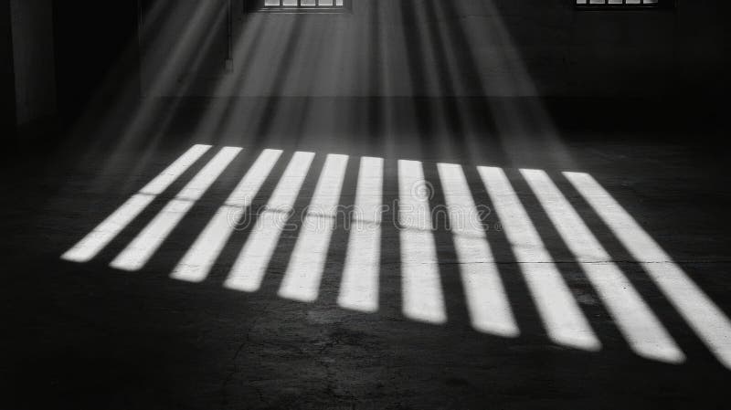 Sunlight Streams through a Window, Casting a Pattern of Parallel Lines ...