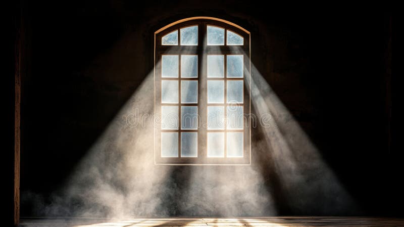 Sunlight Streams through a Window, Casting a Warm Glow on the Wooden ...