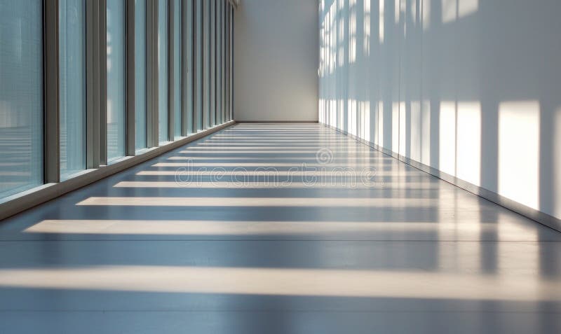 Sunlight Streams through the Windows, Casting Graphic Shadows Across ...