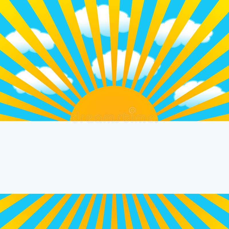 Sunlight Summer Background with Empty White Space for Your Text. Stock ...