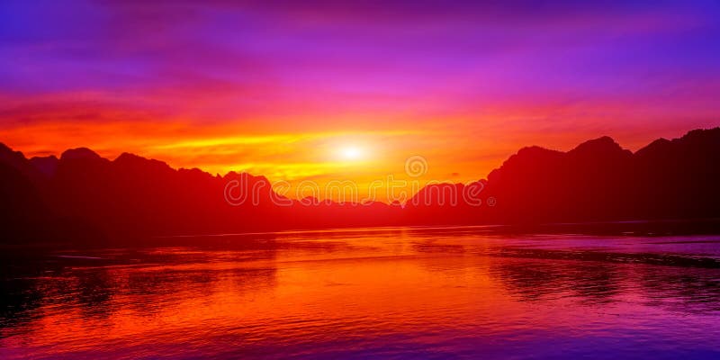 Sunlight Sunset Sky Background Stock Photo - Image of indonesia ...