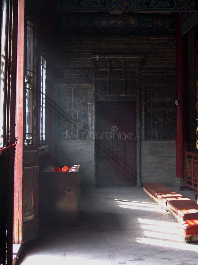 Sunlight in the Temple of the Eight Immortals Xian Stock Photo - Image ...