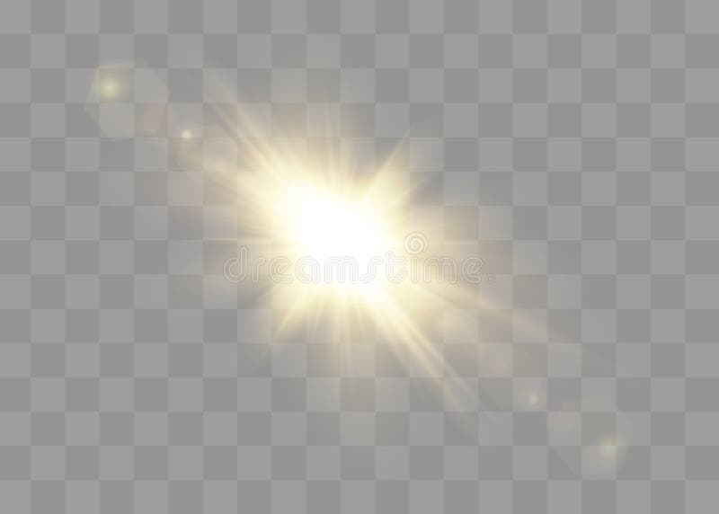 Sunlight Translucent Special Light Effect Design. Vector Blur in ...
