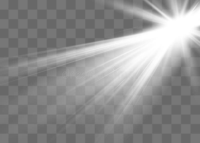 Sunlight Translucent Special Light Effect Design. Vector Blur in ...