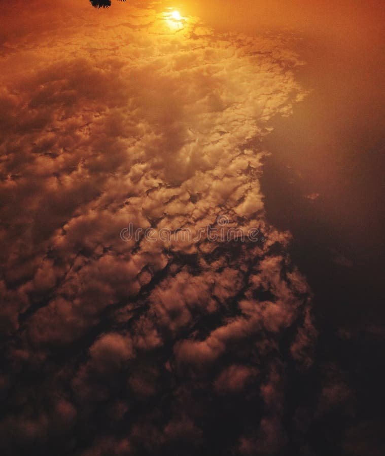 Sunlight Under the Cloud Amazing Beauty of Nature Stock Photo - Image ...