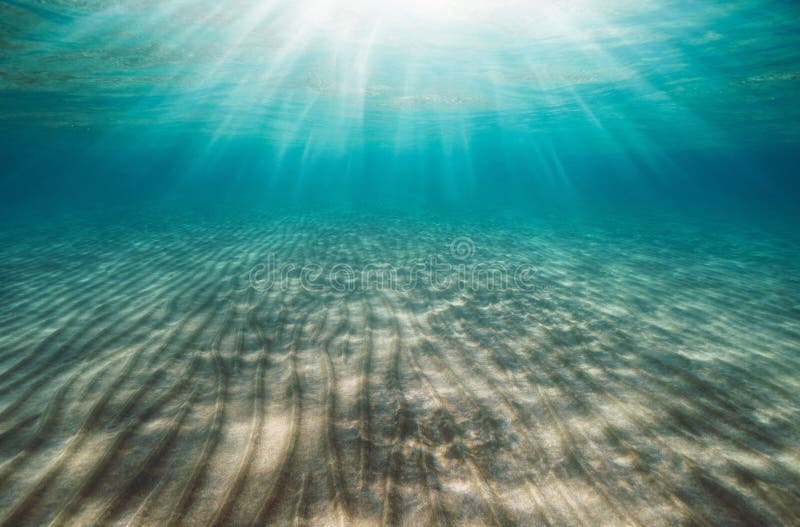 Ripples Under Water Surface in the Sea Stock Image - Image of abstract ...