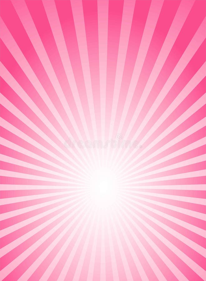 Sunlight Vertical Background. Pink Color Burst Background Stock Vector ...