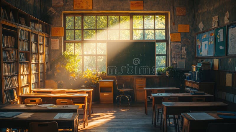 Sunlit Classroom Providing a Tranquil Space for Enhanced Education ...