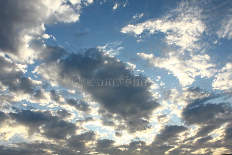 Sunlit clouds stock photo. Image of godly, gorgeous, awesome - 10940200