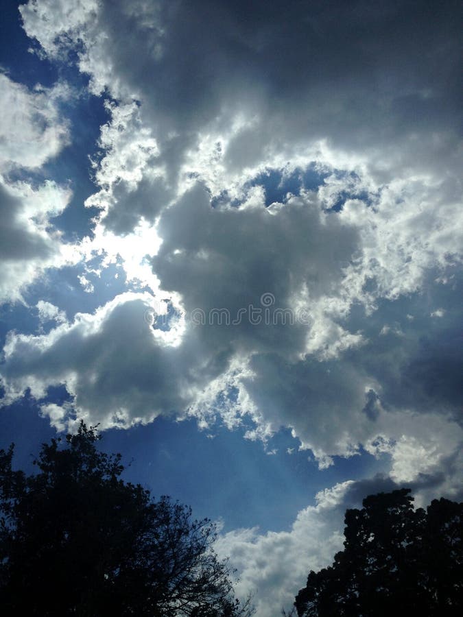 Sunlit Clouds stock photo. Image of clouds, sunlit, cloud - 94814654