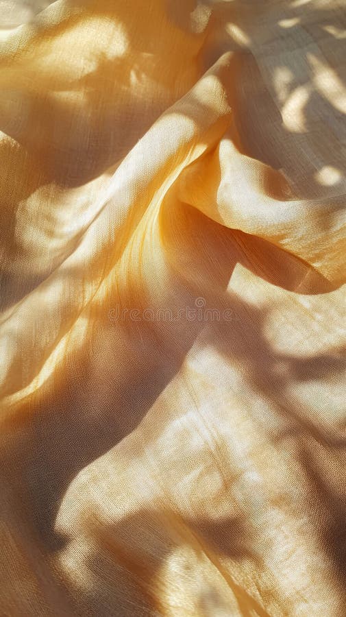Sunlit Fabric with Soft Shadows Creating a Warm and Inviting Texture in ...