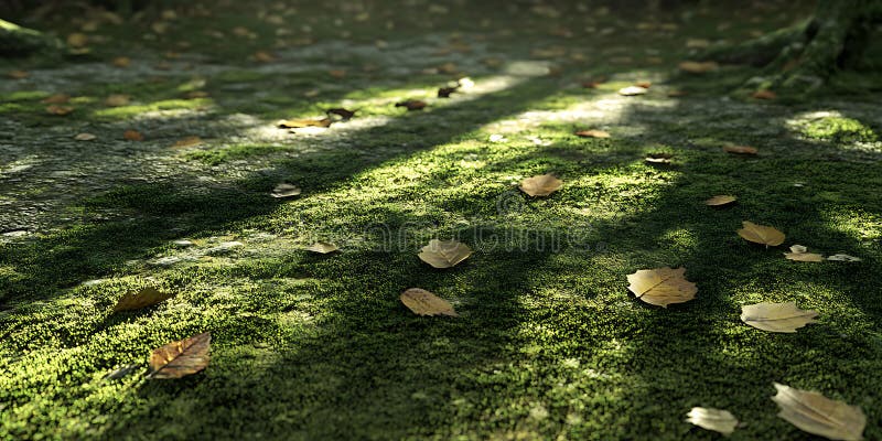 Sunlit Forest Floor Moss Texture: High Resolution Nature Background ...