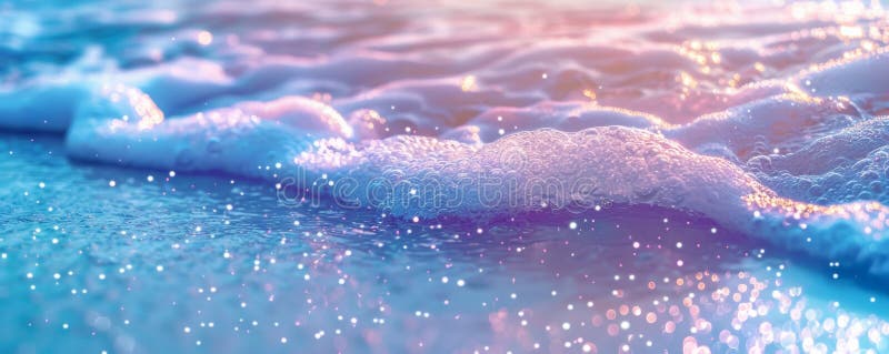Sunlit Ocean Waves with Sparkling Water Stock Photo - Image of sunshine ...
