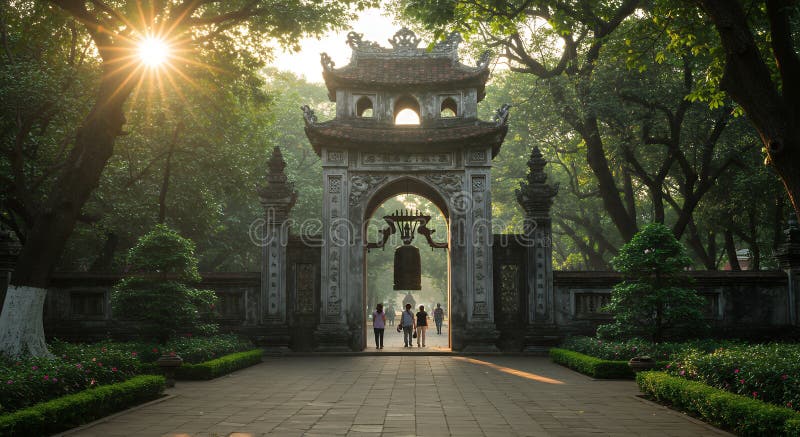 Sunlit Pagoda Gate Stock Photos - Free & Royalty-Free Stock Photos from ...