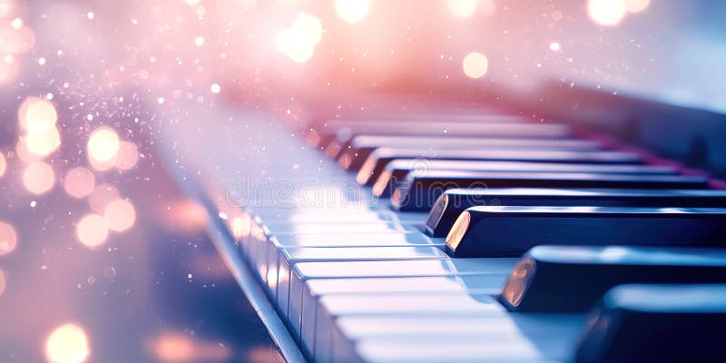 Sunlit piano keys stock image. Image of practice, white - 335647195