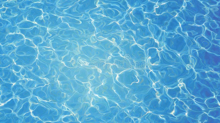 Sunlit Pool Water Abstract Ripple Effect. Neural Network AI Generated ...