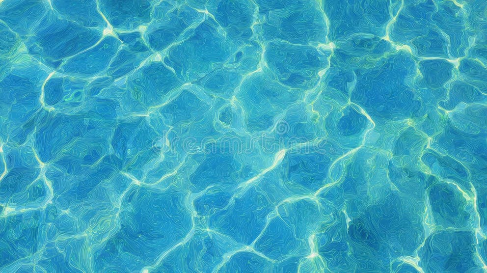 Sunlit Pool Water Abstract Ripple Effect. Neural Network AI Generated ...