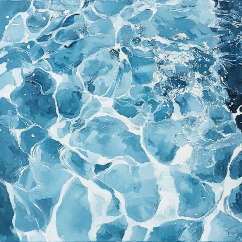 Sunlit Ripples Blue Water Texture Light Play Surface Stock Photos ...