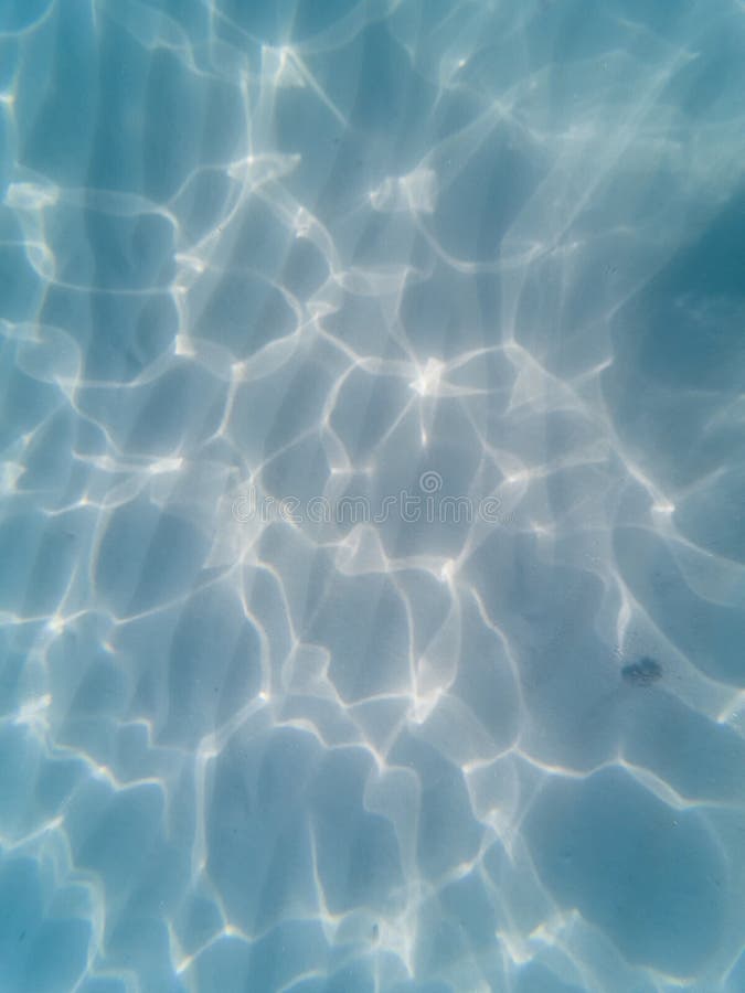 Sunlit Ripples on a Sandy Seabed Create an Abstract Underwater Texture ...