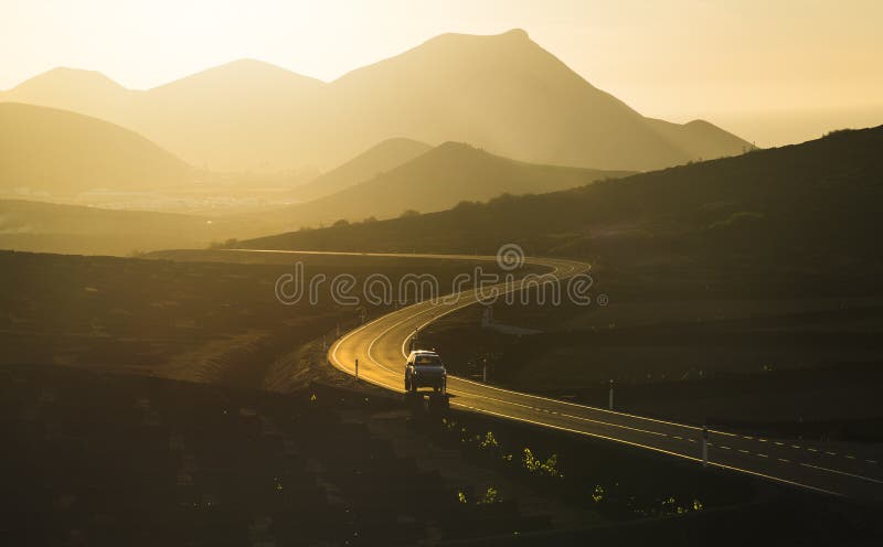 Sunlit road of Sikkim stock photo. Image of direction - 92273766