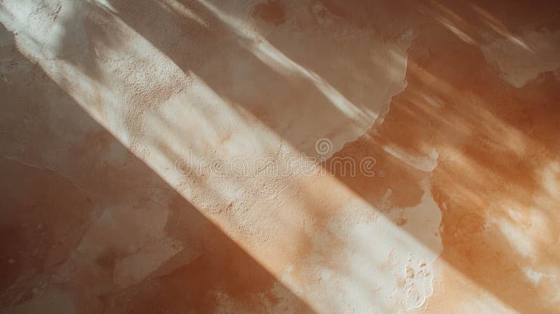 Sunlit Smooth Textured Clay Wall for Natural Architectural Design Stock ...