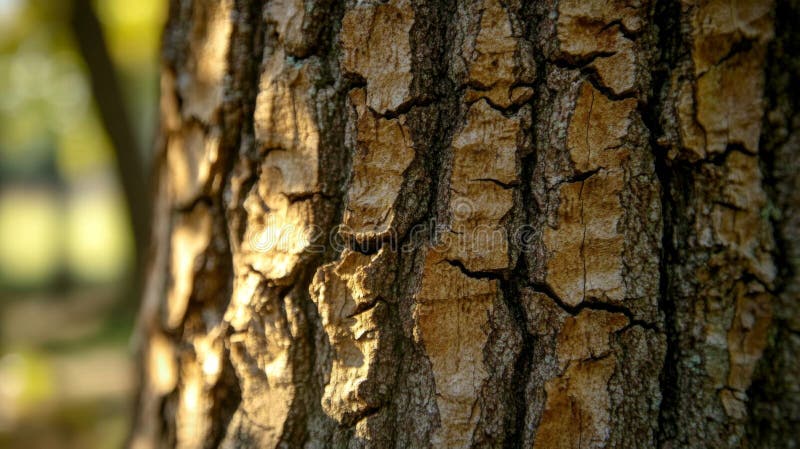 Sunlit Tree Bark Texture Close Up Stock Illustration - Illustration of landscape, shadow: 351282311