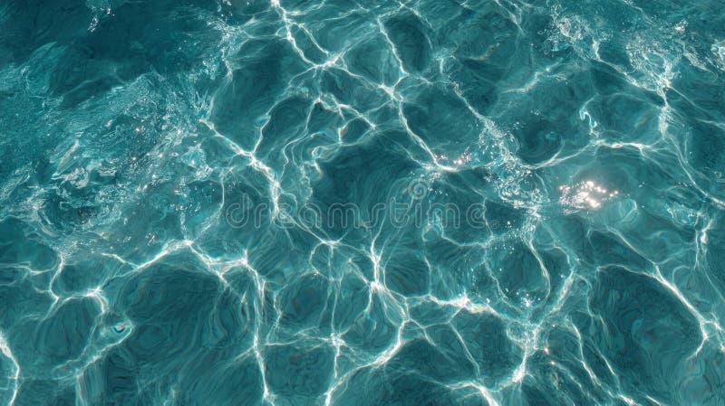 Sunlit Water Ripple Patterns Captured from Above. Neural Network AI ...