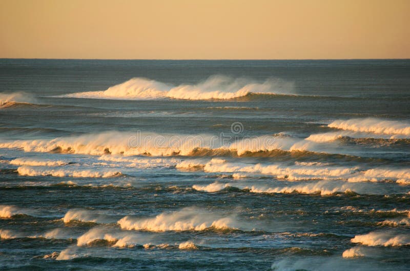 Sunlit Waves stock photo. Image of ocean, northwest, wave - 18730576