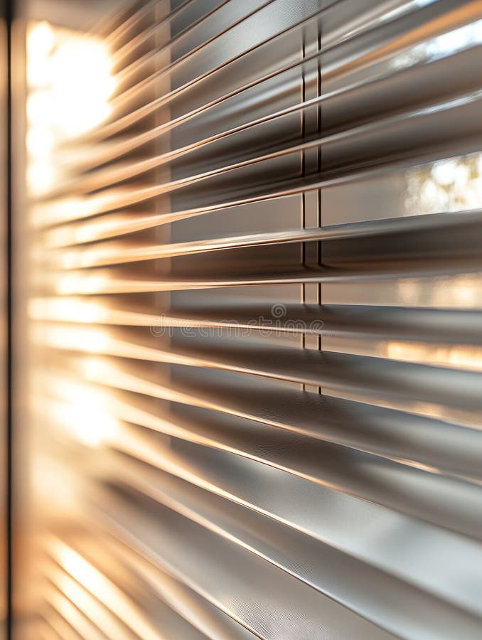 Sunlit Window Blinds Casting Shadows Light Patterns Stock Photos - Free ...