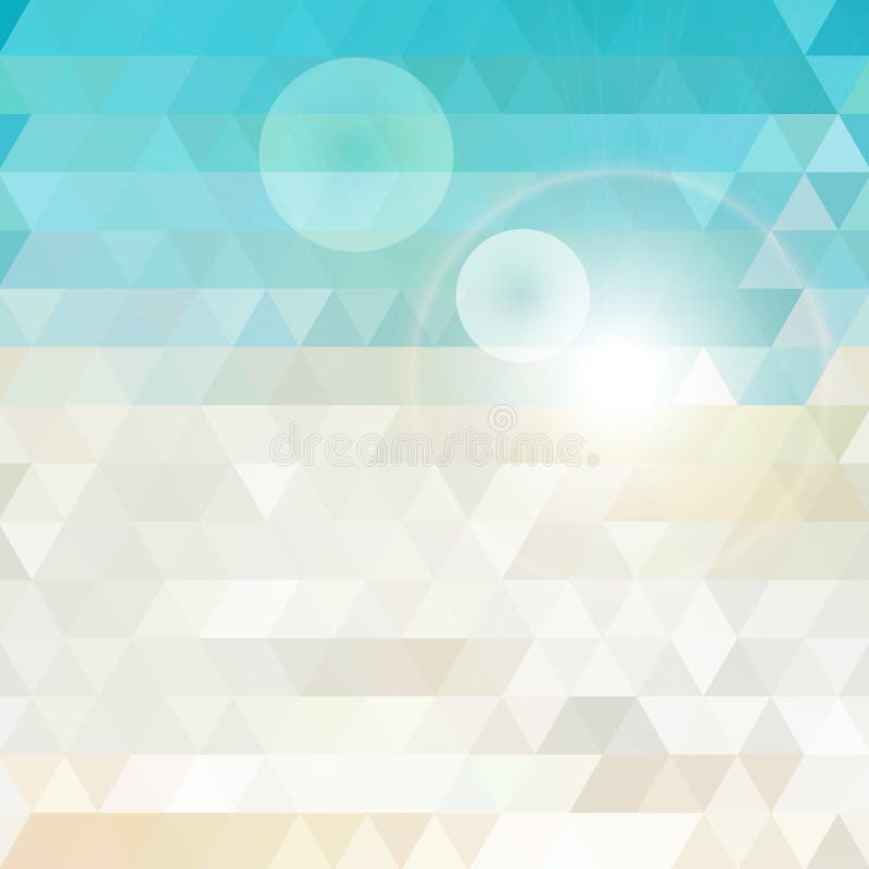 Sunny Abstract Geometric Background Stock Vector - Illustration of blur ...