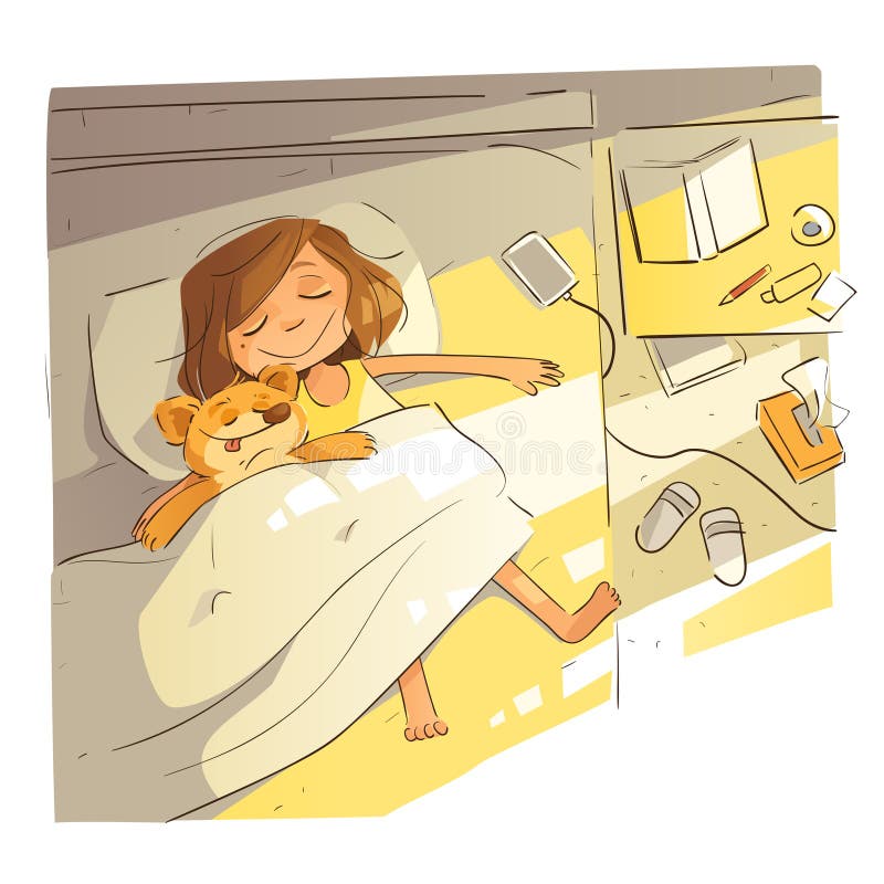 Sunny Afternoon Nap ilustración del vector. Ilustración de lifestyle ...