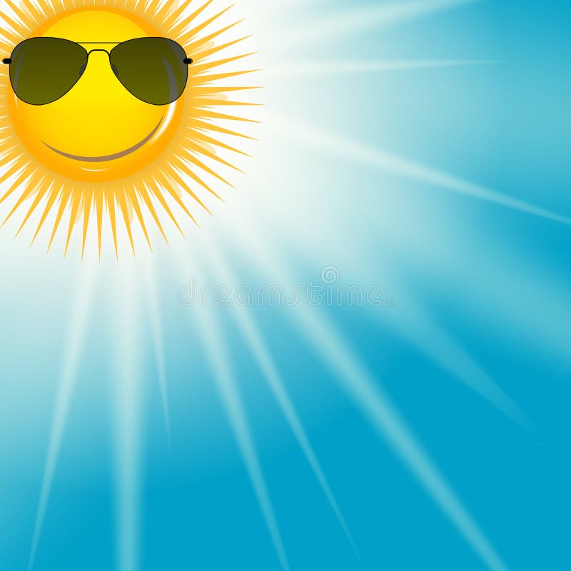 Sunny Background Vector Illustration Naturale Illustrazione Vettoriale ...