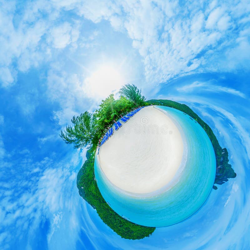 Sunny beach stock photo. Image of land, ocean, globe - 39395964