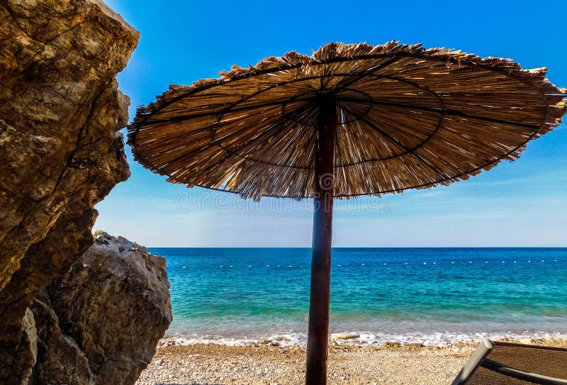 Sunny Beach stock photo. Image of sunny, beach, perazica - 131185554