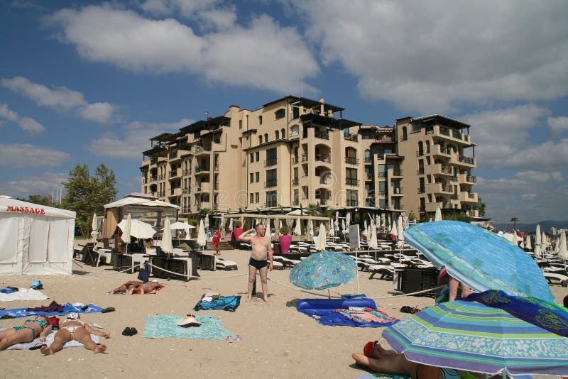 Sunny Beach Resort, Bulgaria Editorial Stock Photo - Image of seaside ...