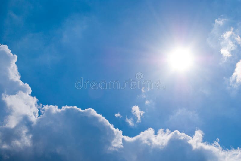Sunny blue stock photo. Image of sunny, summer, light - 11957492
