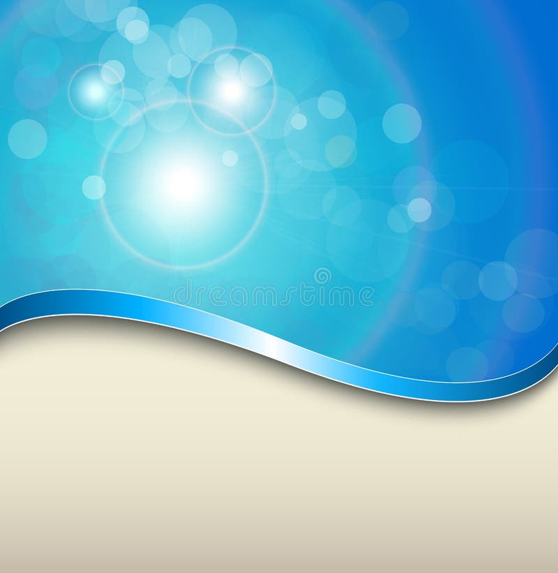 Sunny blue background stock vector. Illustration of dawn - 174130916