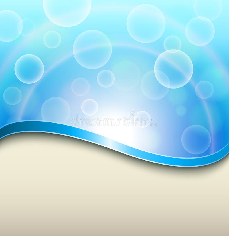 Sunny blue background stock vector. Illustration of natural - 43797532