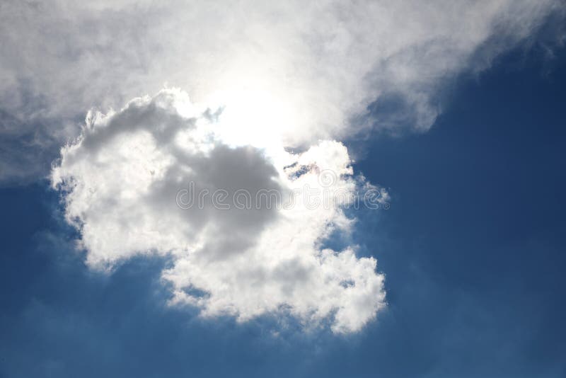 Sunny Blue Sky Background in Daylight Stock Photo - Image of open ...