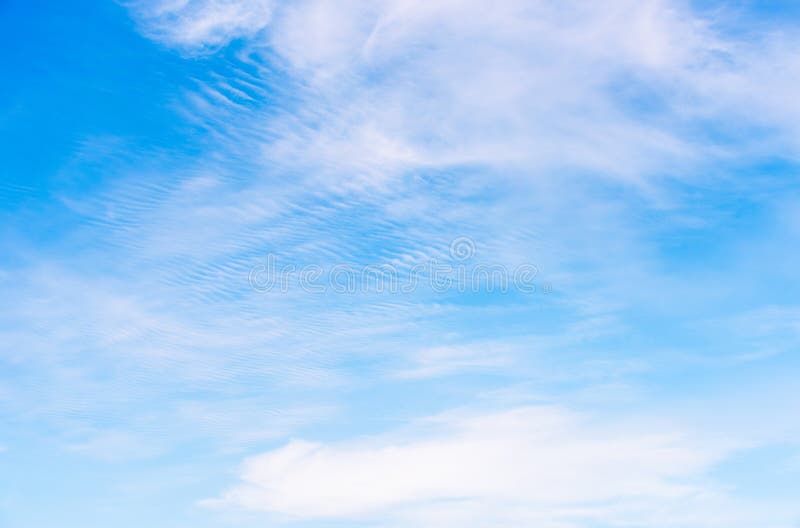 A Blue Sky Background with Light Clouds Stock Image - Image of flying ...