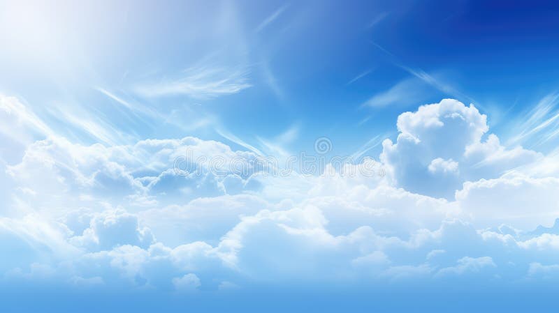 Sunny Blue White Gradient Background Stock Illustration - Illustration ...