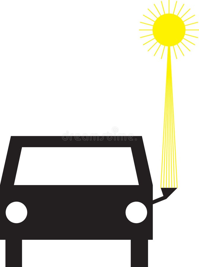 Sunny car stock vector. Illustration of form, symbol - 13328221