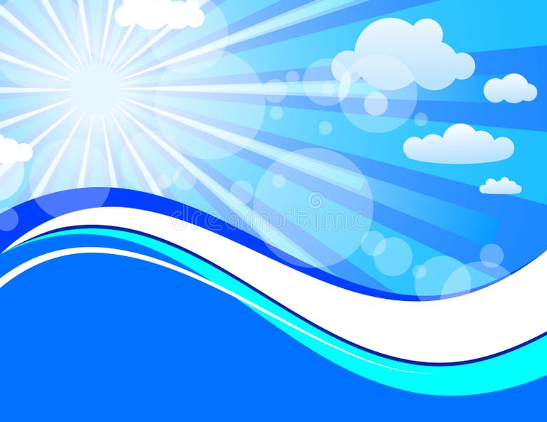 Sunny card stock vector. Illustration of background, design - 18232042