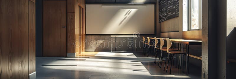Sunny Classroom before Student Arrival for End of Course Reflections ...