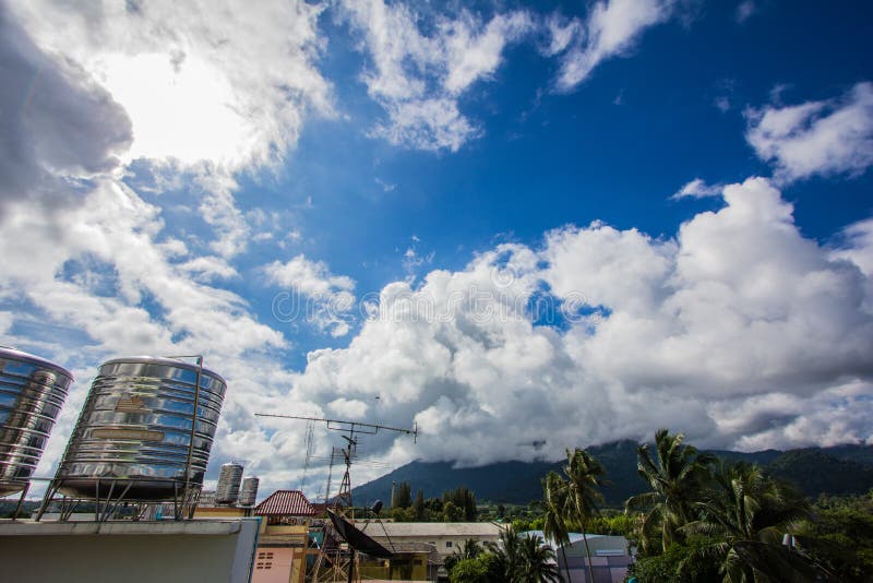 Sunny and clear skies stock image. Image of light, color - 46102713