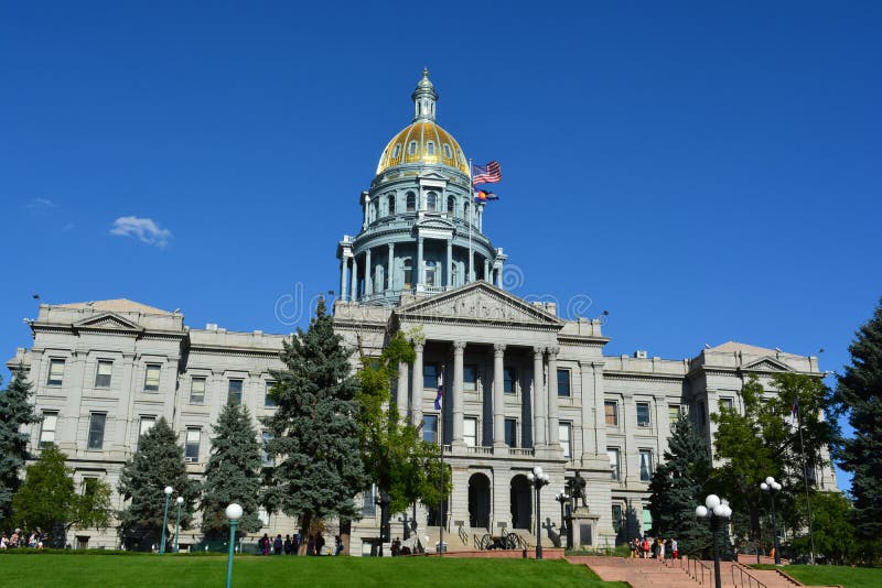 Sunny Colorado Capitol Building Stock Image - Image of house ...