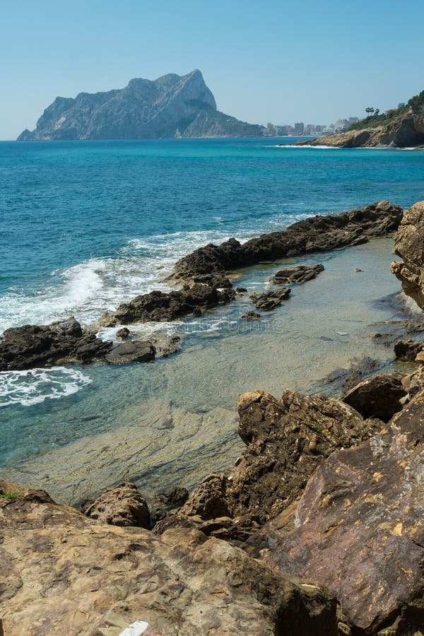 Sunny Costa Blanca Coastline Stock Image - Image of tourism, coast ...