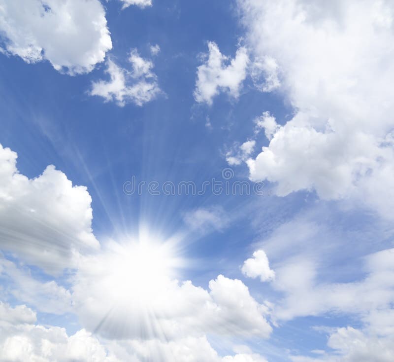 Sunny sky background stock photo. Image of gleam, meteorology - 9777936