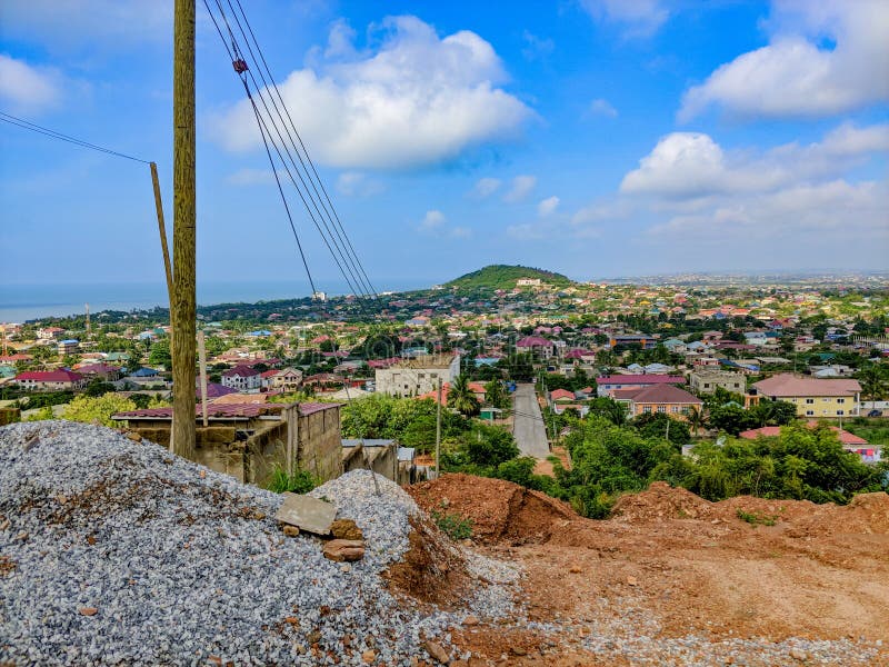 Sunny Day at Bortianor Hills - Kokrobite/Ghana Stock Image - Image of ...
